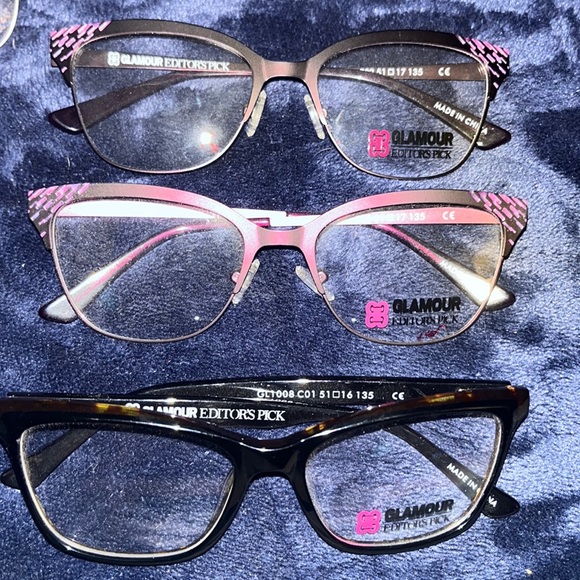 Glamour | Accessories | 3 Pairs Of Glamour Frames | Poshmark